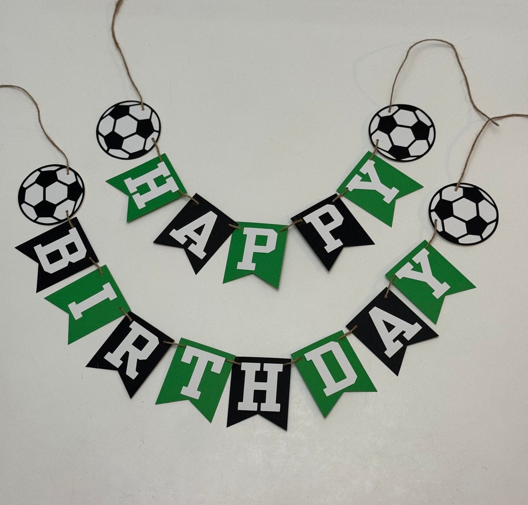 Soccer Birthday Banner, Soccer Banner, Futbol Banner, Soccer Birthday ...