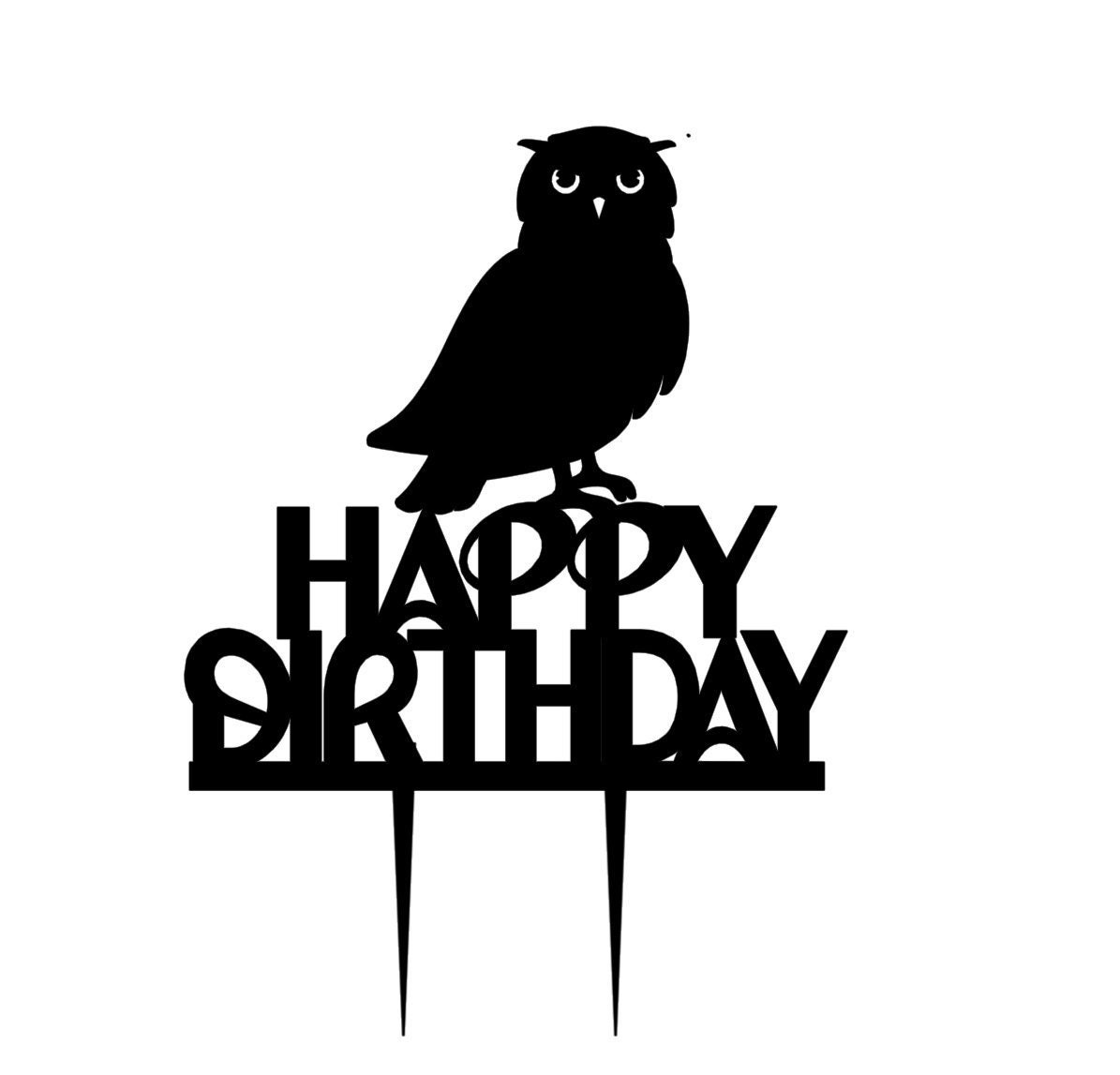 Owl Cake Topper Owl Birthday Cake Topper Owl Topper Owl | Etsy