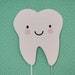 First Tooth Cake Topper, Teething Cake Topper, Tooth Cake Topper ...