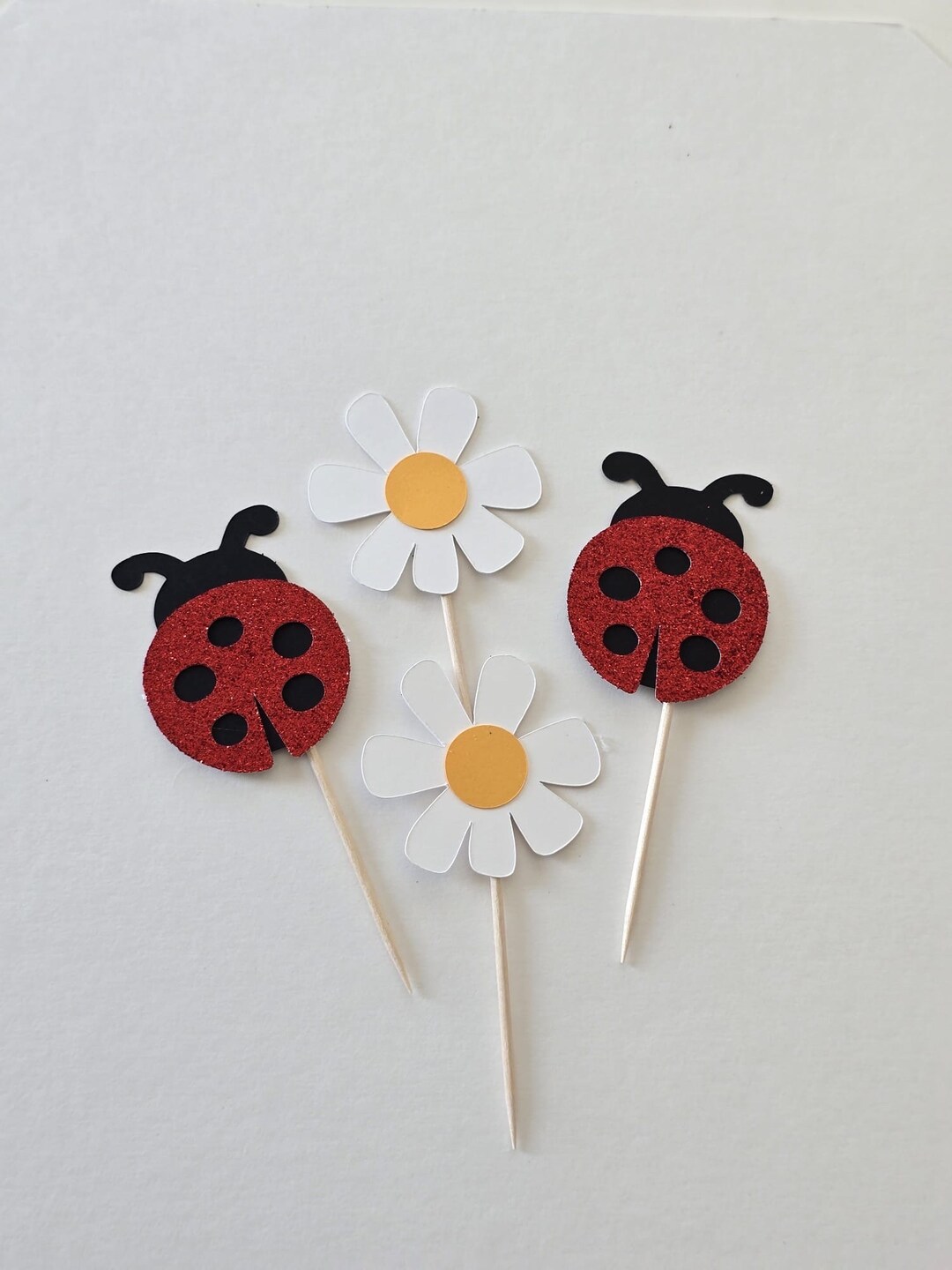 Lady Bug Cake Toppers, Bug Cake Topper, Lady Bug Toppers, Lady Bug ...