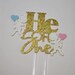 Valentines Gender Reveal Cake Topper, Cupid Gender Reveal Cake Topper ...
