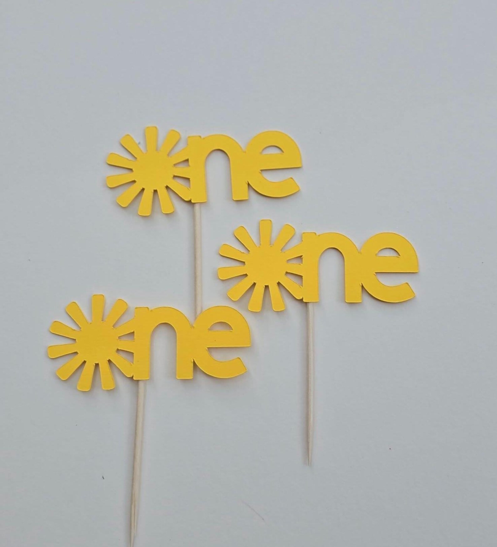Sun 'one' Cupcake Toppers: First Birthday, Set of 12 - Etsy