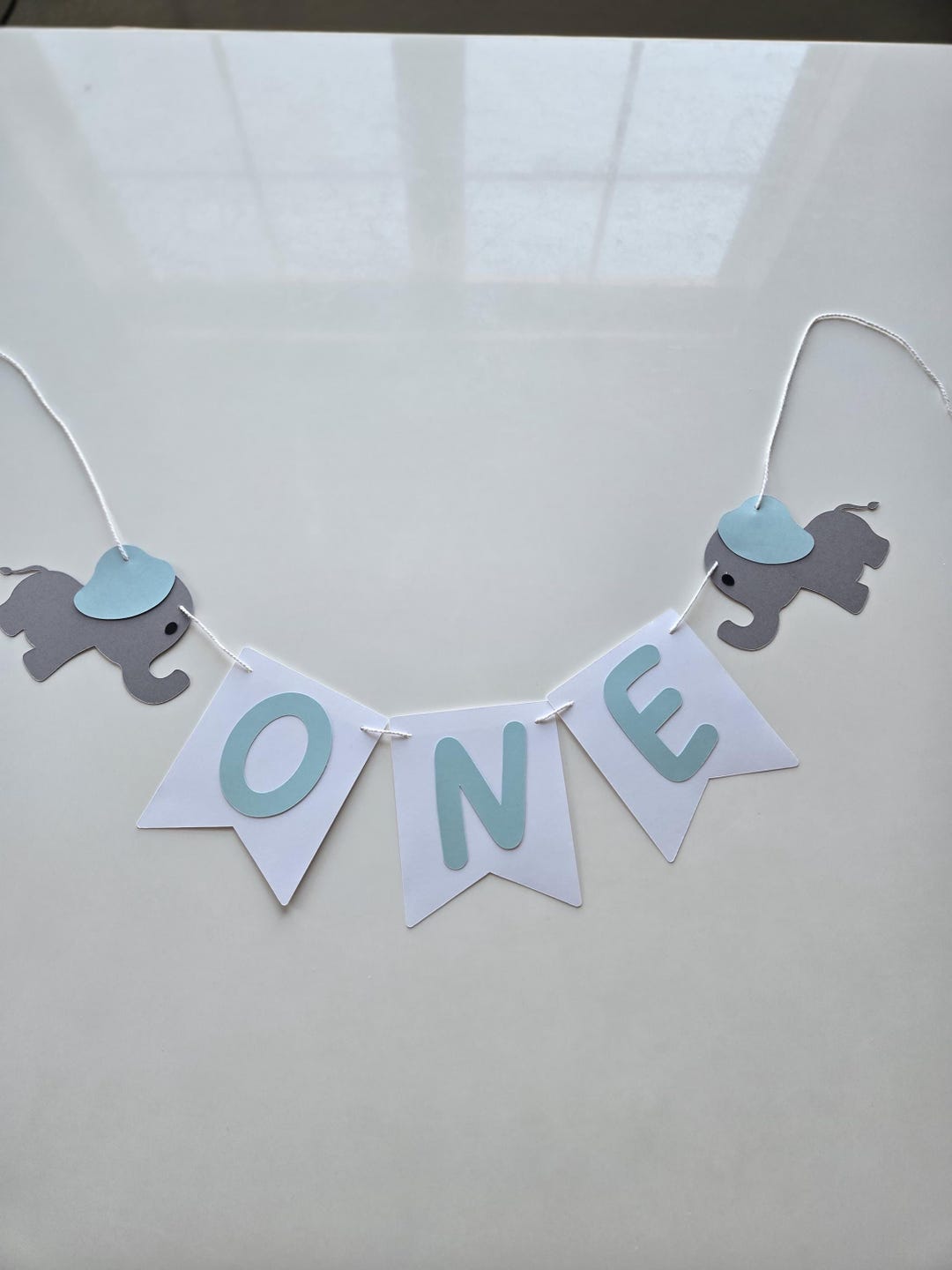 Elephant High Chair Birthday Banner - Etsy