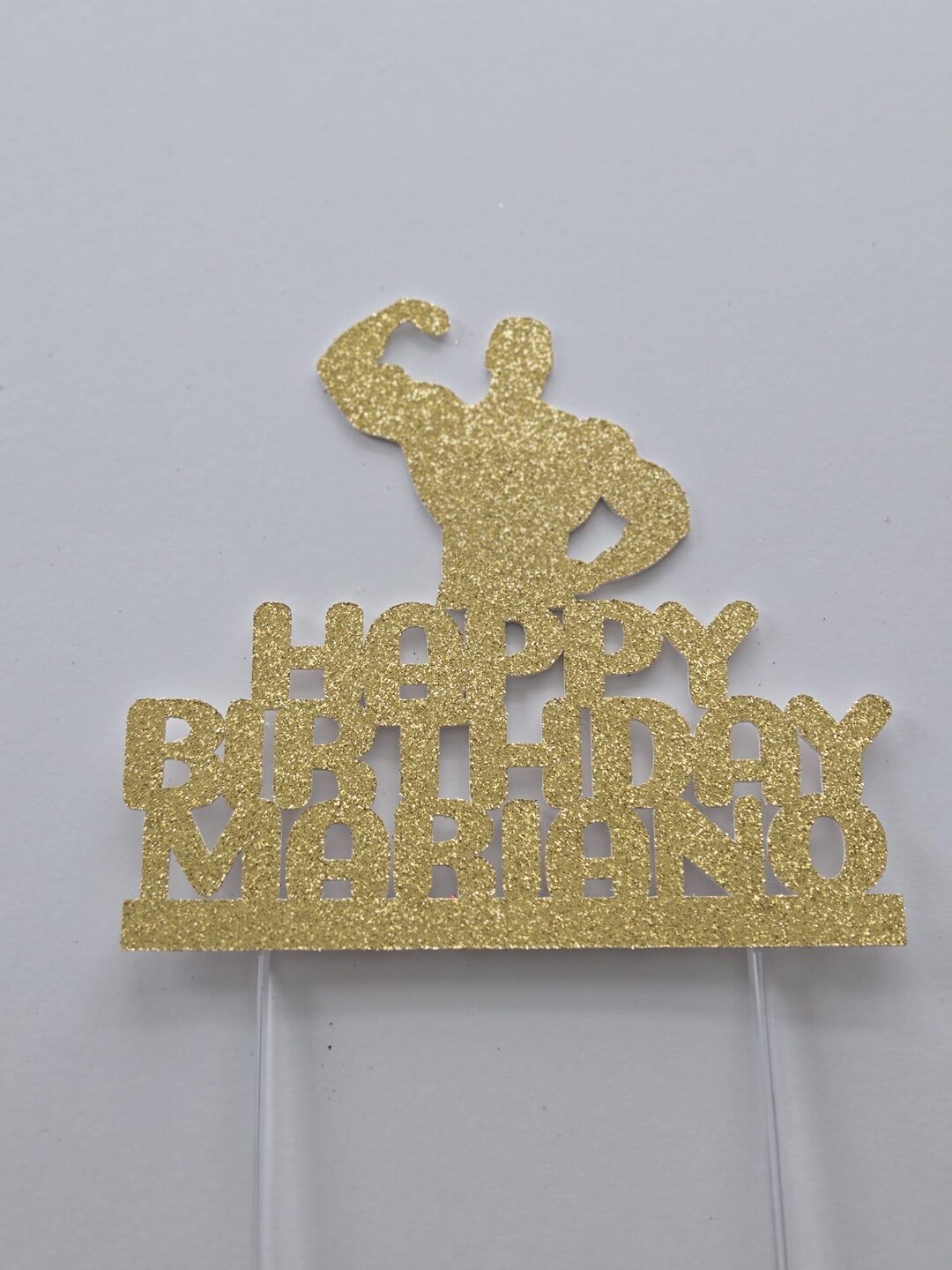 Body Builder Cake Topper, Body Building Cake Topper, Flexing Cake ...