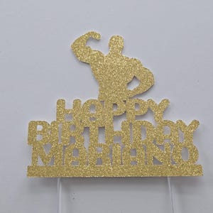 Muscular Man Birthday Cake Topper: Bodybuilder Theme - Etsy