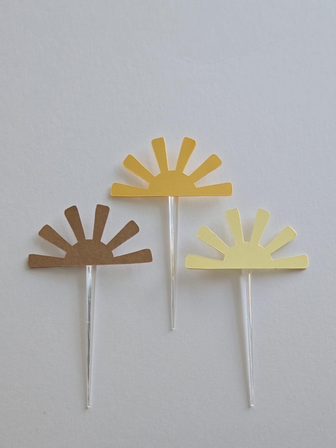 Sun Cupcake Toppers: Sunny Party Decorations, Set of 12 - Etsy