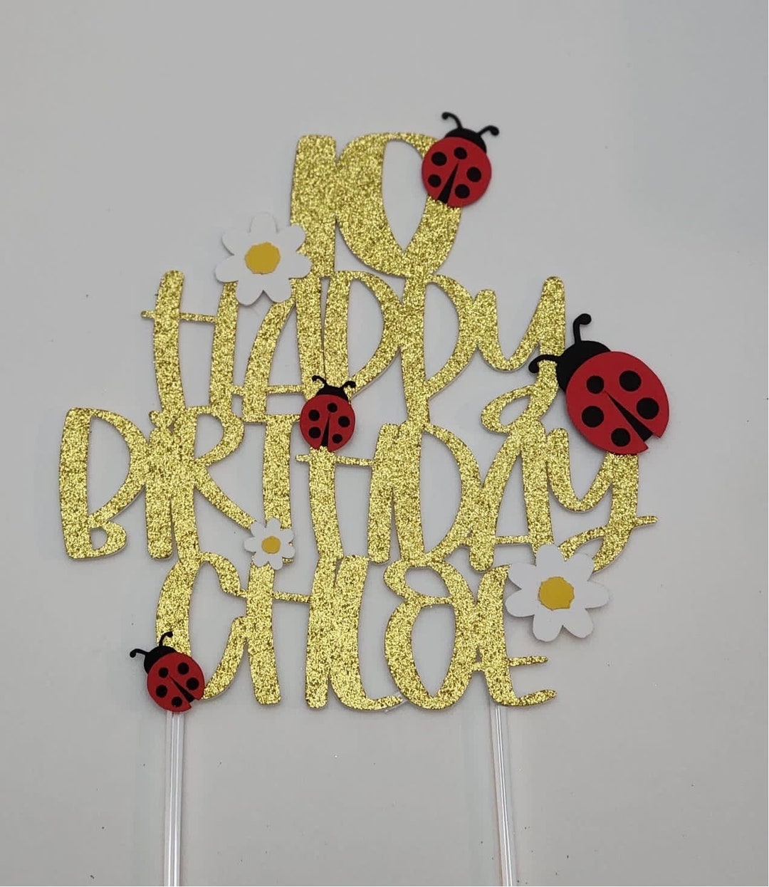Ladybug Cake Topper, Ladybug Birthday Cake Topper, Ladybug Topper ...