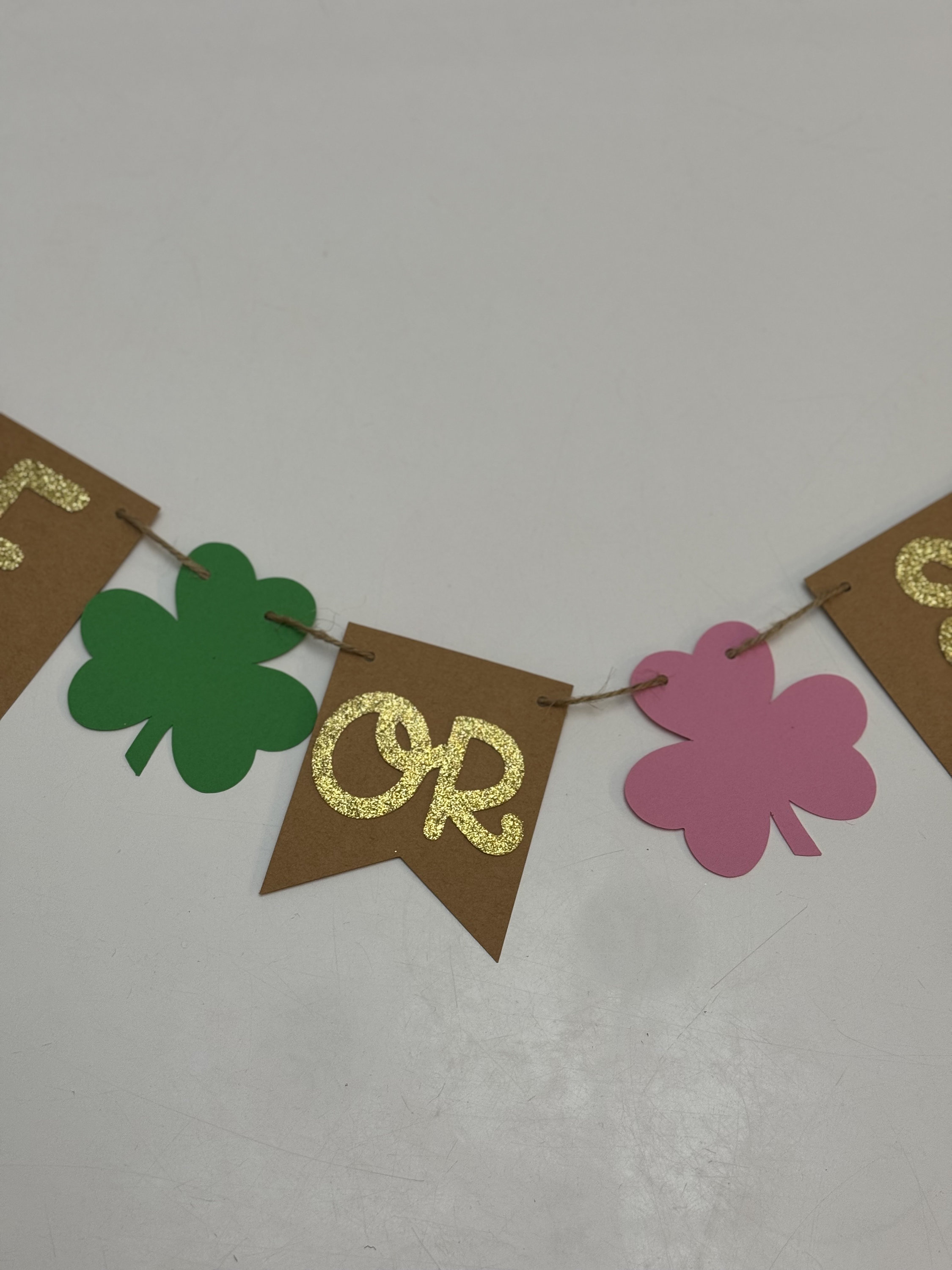St. Patrick's Gender Reveal Banner: Shamrock or Four Leaf Clover - Etsy