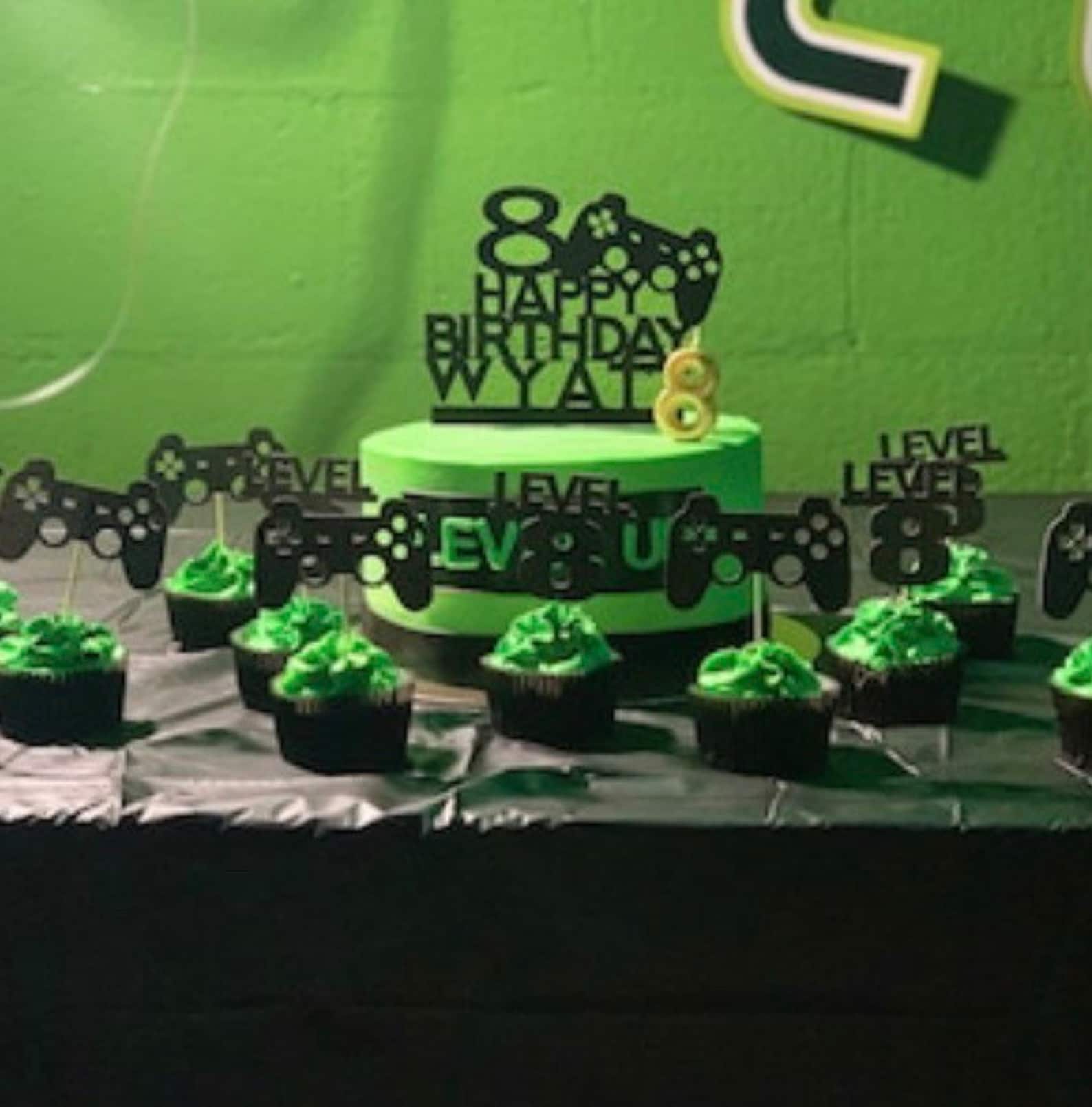 Gaming Cake Topper Gaming Birthday Cake Topper Gamer Cake - Etsy