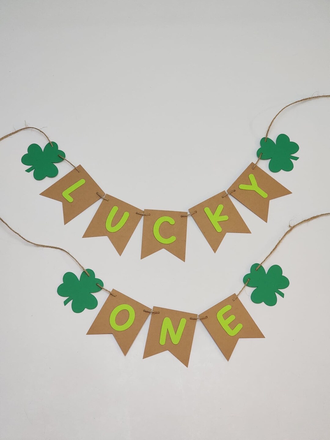 Lucky One Banner, Clover One Banner, St Patricks First Birthday Banner ...