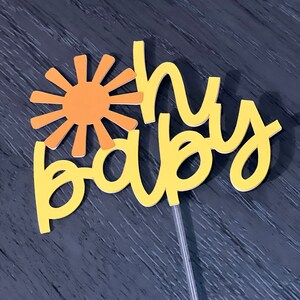 Sun Cake Topper, Sunny Cake Topper, Sunshine Cake Topper, Sun Baby ...