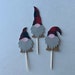 Gnome Cupcake Toppers, Gnome Toppers, Christmas Cupcake Toppers ...