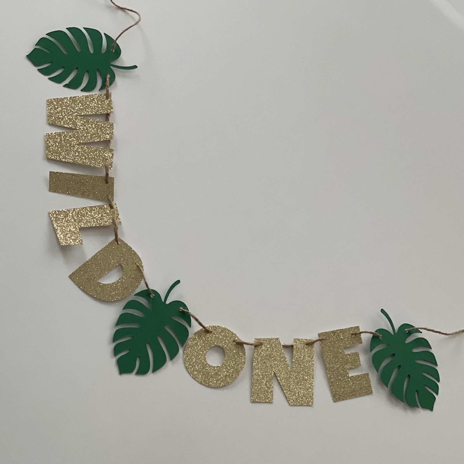 Jungle Banner Wild One Banner Leaf Banner Jungle Custom | Etsy