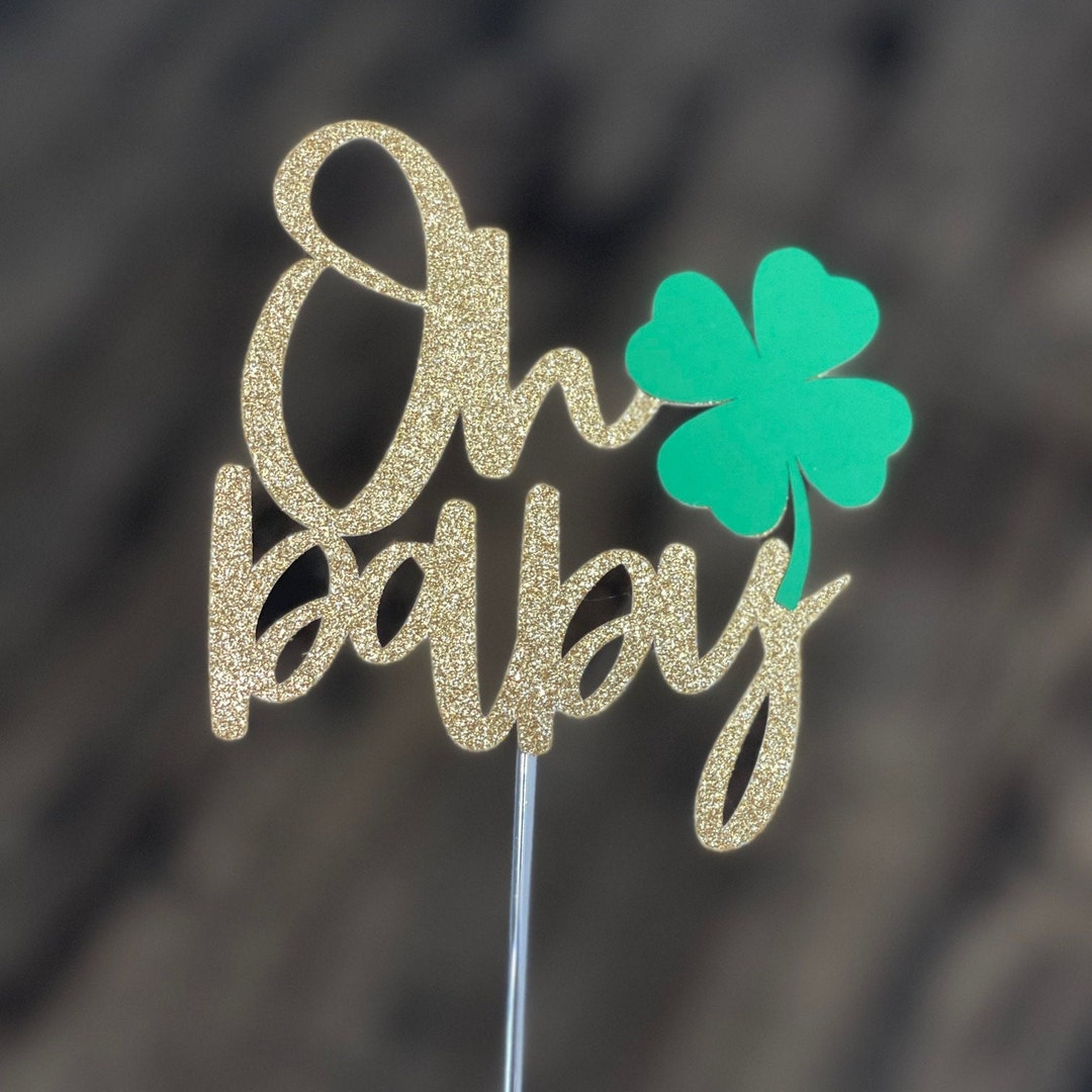 St. Patricks Baby Shower Cake Topper - Etsy
