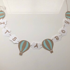 Hot Air Balloon Banner, Hot Air Balloon Birthday Banner, Hot Air ...