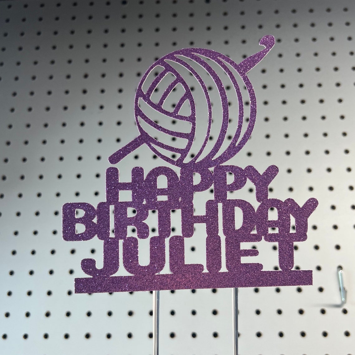 Knitting Cake Topper Crochet Cake Topper Crocheting Cake | Etsy