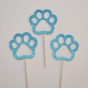 Paw Cupcake Toppers Paw Cake Toppers Paw Cupcake Toppers - Etsy