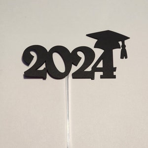 Graduation Cake Topper, Grad Cake Topper, 2024 Cake Topper, Grad 2024 ...