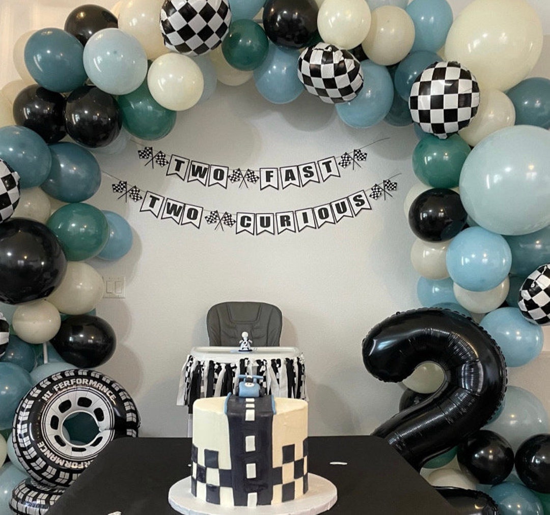 Two Fast Two Curious Banner, Two Fast Birthday Party Supplies, Two Fast ...