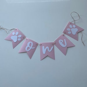 Paw Banner, Paw Print Banner, Dog Birthday Banner, Puppy Birthday ...
