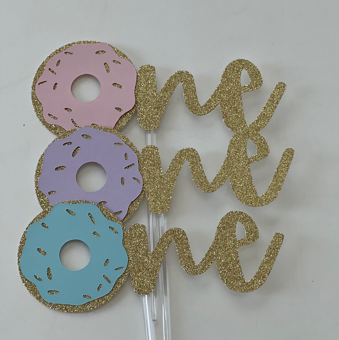 Donut Grow up Cake Topper, Donut Cake Topper, One Donut Cake Topper ...