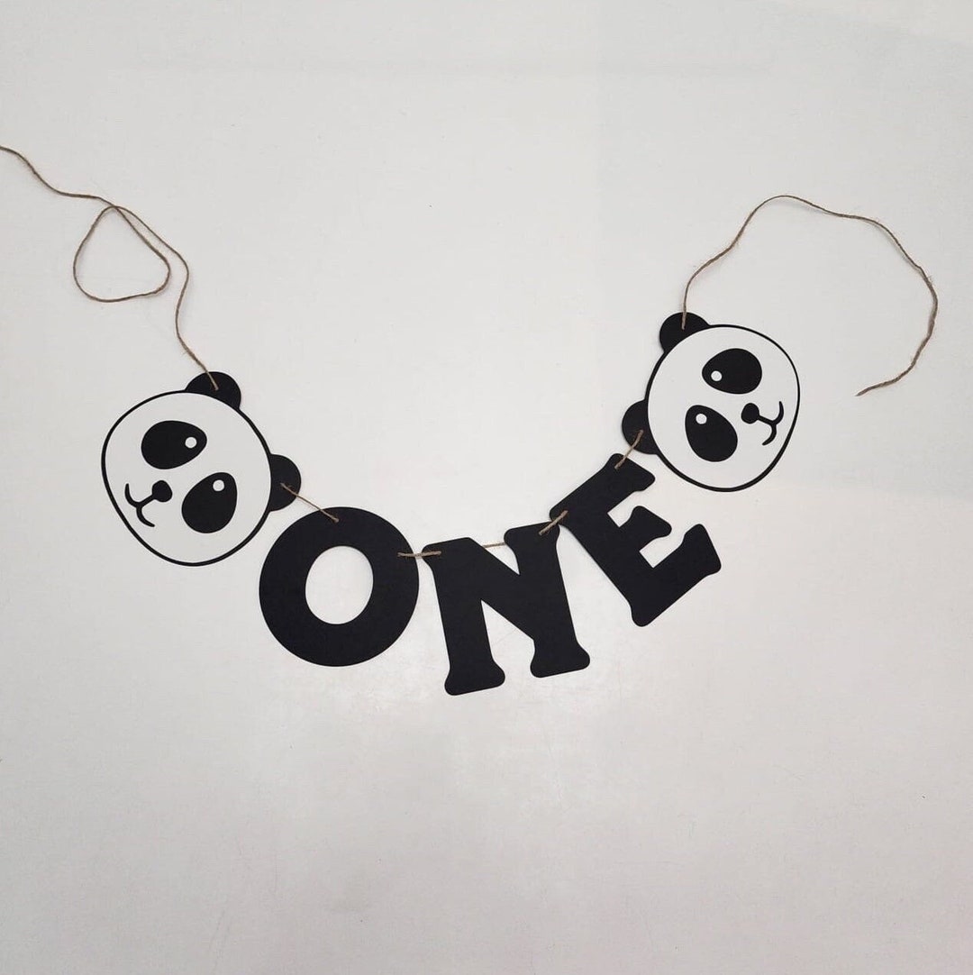 Panda Bear Banner, Panda Banner, Panda Birthday Banner,happy Bearday ...