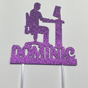 Programmer Cake Topper, Programming Cake Topper, Computer Tech Cake ...