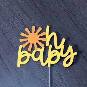Sun Cake Topper, Sunny Cake Topper, Sunshine Cake Topper, Sun Baby ...