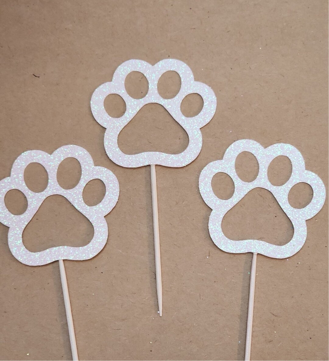 Paw Cupcake Toppers, Paw Cake Toppers, Paw Cupcake Toppers, Paw Print ...
