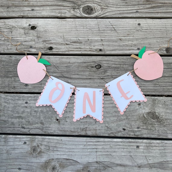 Peach Banner Sweet Peach Banner One Sweet Peach Banner | Etsy