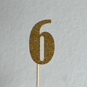 Six Cupcake Topper Six Birthday Cupcake Toppers 6th Cupcake - Etsy