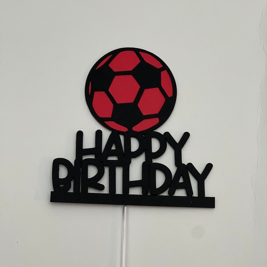 Soccer Birthday Cake Topper, Soccer Cake Topper, Soccer Player Cake ...
