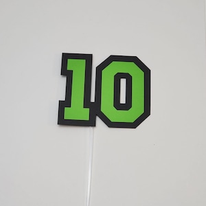 10th Birthday Cake Topper, Tenth Birthday Cake Topper, 10 Birthday Cake ...
