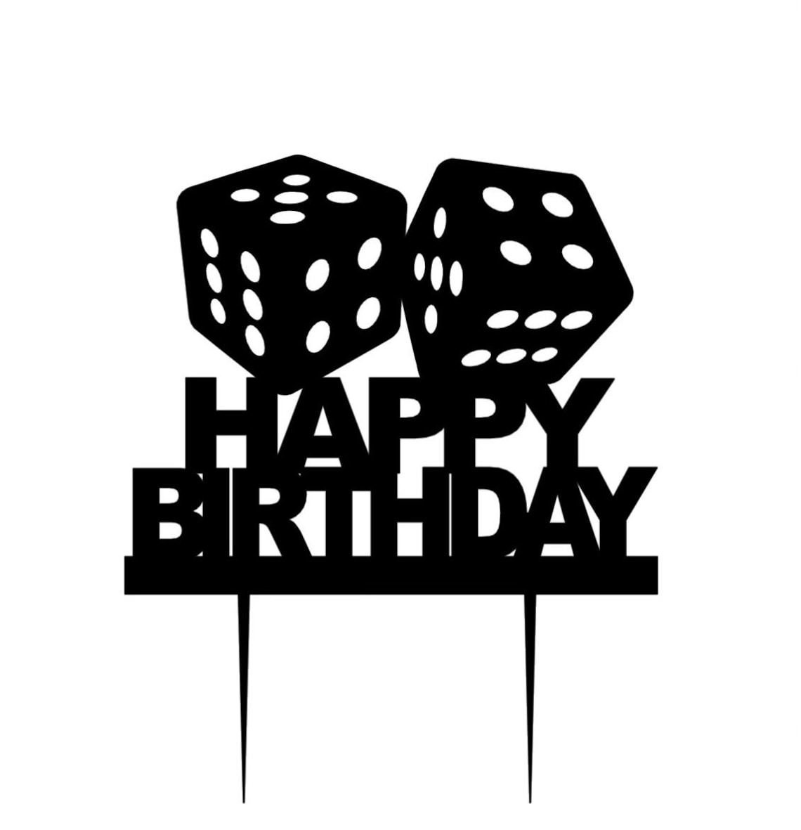 Dice Cake Toppers Dice Topper Dice Cake Topper Game Dice - Etsy