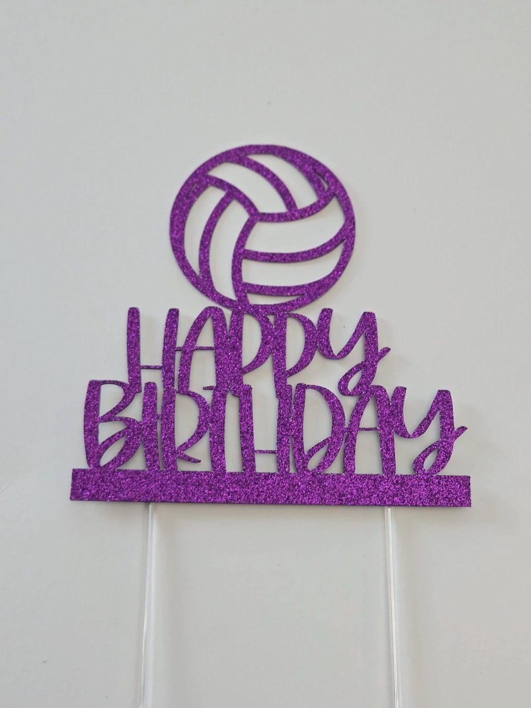 Volleyball Cake Topper, Volleyball Birthday Cake Topper, Volleyball ...