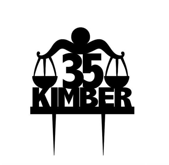 Libra Cake Topper Zodiac Cake Topper Taurus Birthday Cake - Etsy