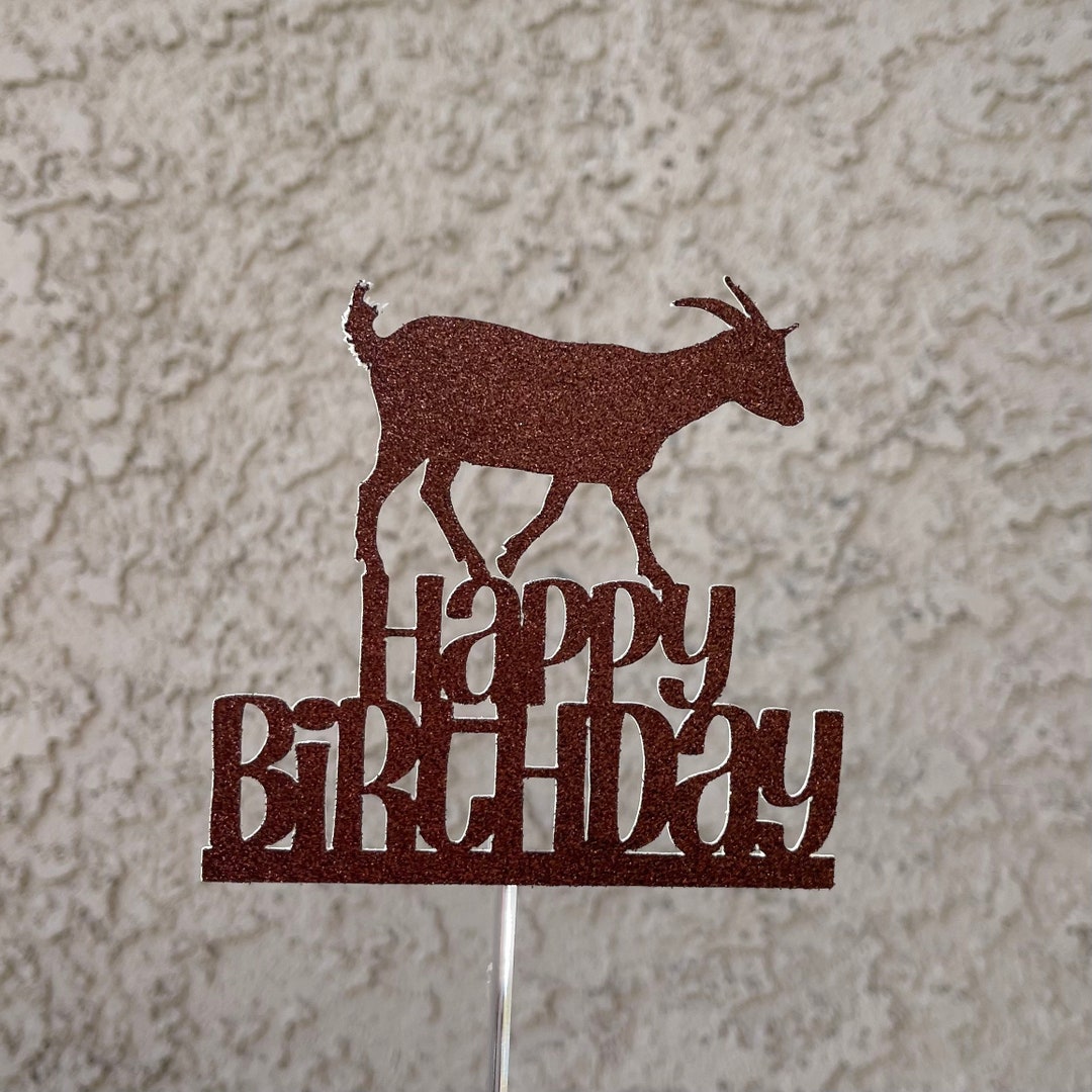 Goat Cake Topper, Goat Topper, Goat Birthday Cake Topper, Goat Toppers ...