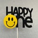 Happy One Cake Topper, One Cake Topper, First Birthday Cake Topper ...
