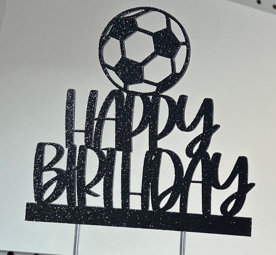 Soccer Birthday Cake Topper Soccer Cake Topper Soccer Player - Etsy