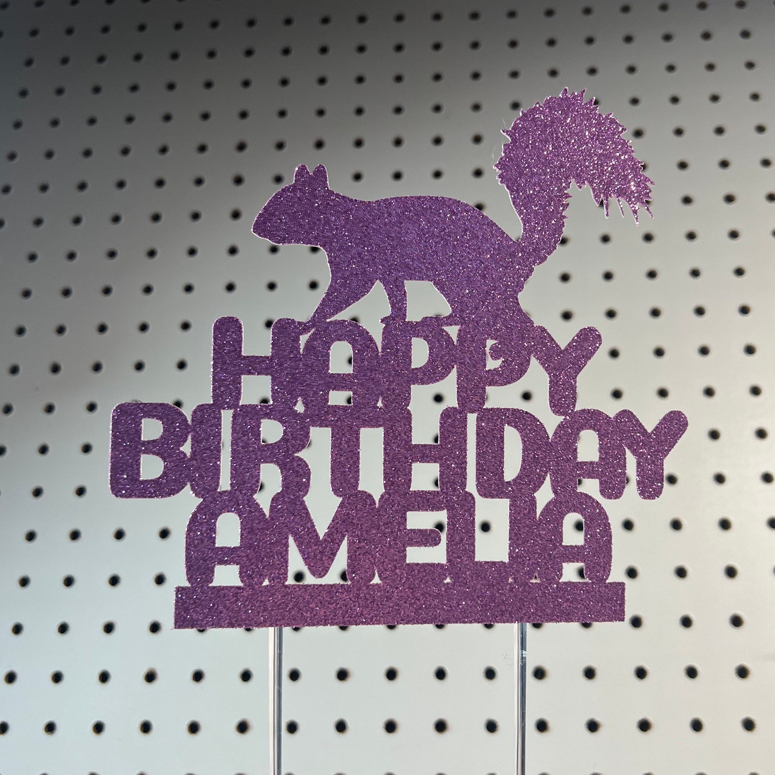 Squirrel Cake Topper Squirrel Birthday Cake Topper Squirrel | Etsy