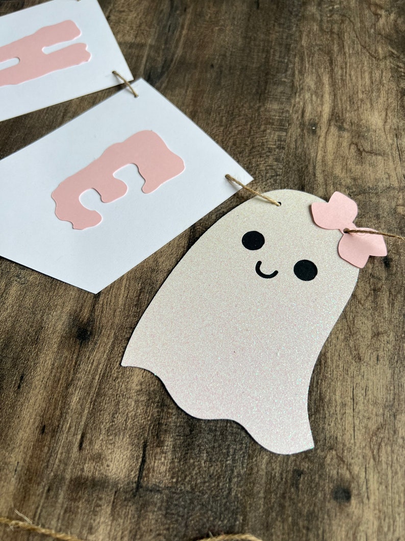 Halloween Ghost Gender Reveal Banner: Pre-hung Party Decor - Etsy