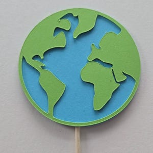 Travel Cupcake Toppers, Traveling Cupcake Toppers, Bon Voyage Cupcake ...