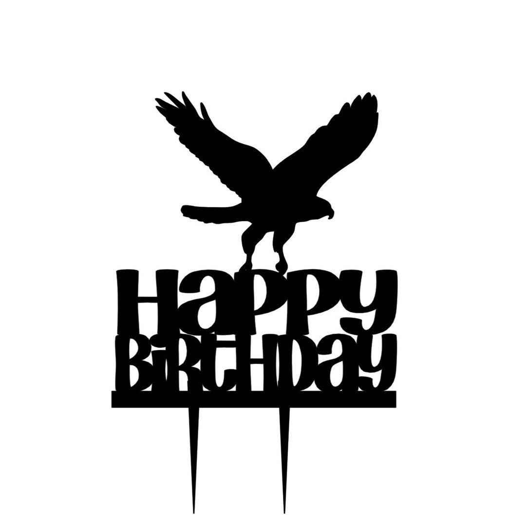 Eagle Cake Topper Eagle Birthday Cake Topper Eagle Topper - Etsy