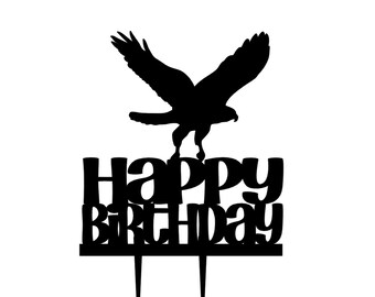 Hawk Cupcake Topper - Etsy