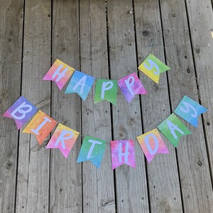 Watercolor Banner, Colorful Banner, Rainbow Banner, Rainbow Birthday ...