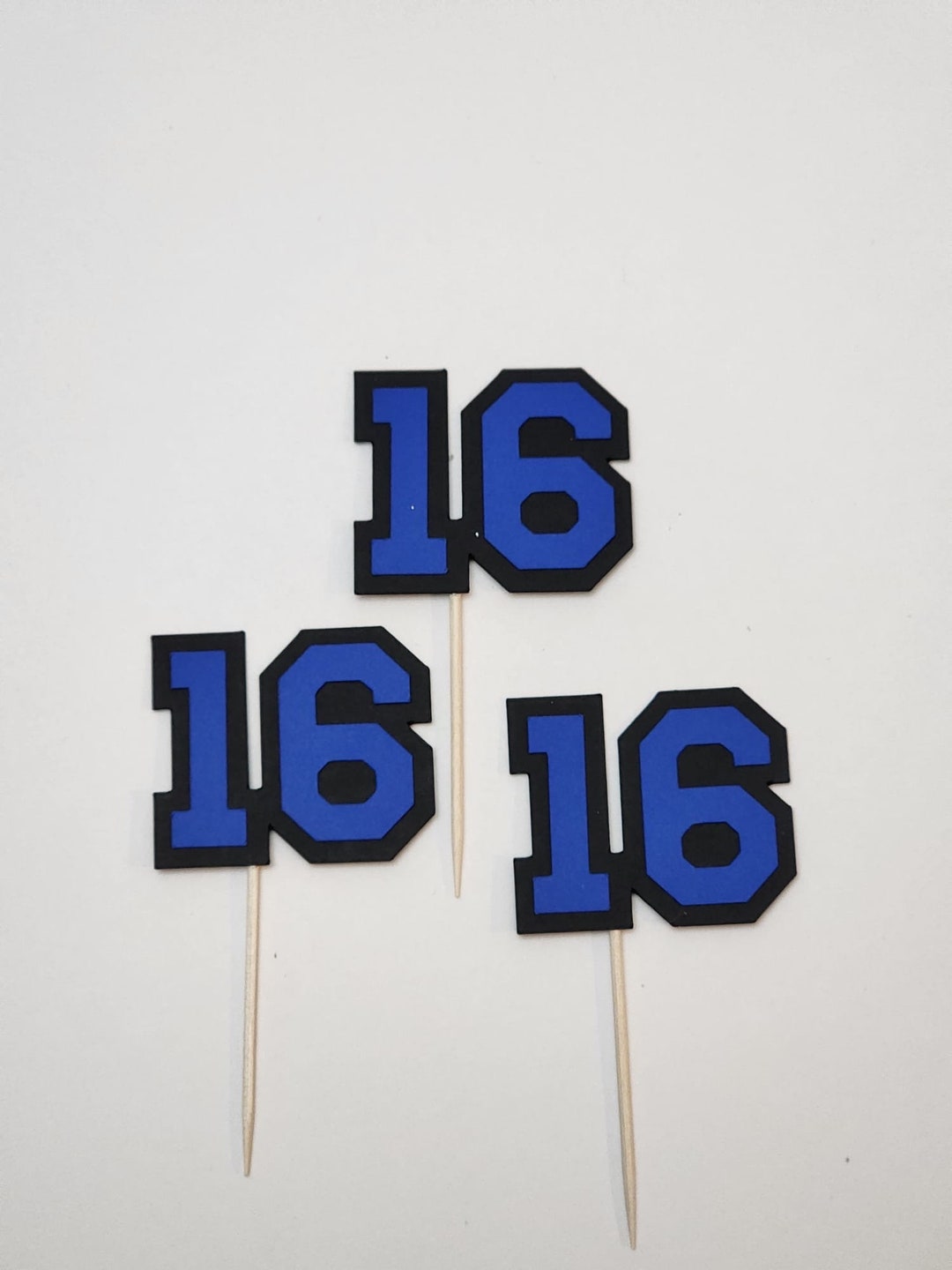 16 Cupcake Topper, Sixteenth Birthday Cupcake Toppers, 16 Toppers, 16th ...