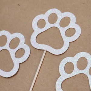 Paw Cupcake Toppers, Paw Cake Toppers, Paw Cupcake Toppers, Paw Print ...