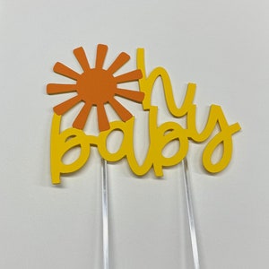Sun Cake Topper, Sunny Cake Topper, Sunshine Cake Topper, Sun Baby ...