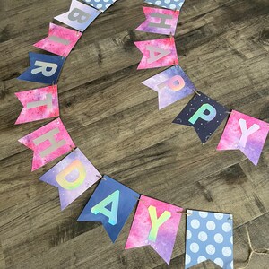 Space Banner, Space Theme Banner, Galaxy Banner, Galaxy Birthday Banner ...