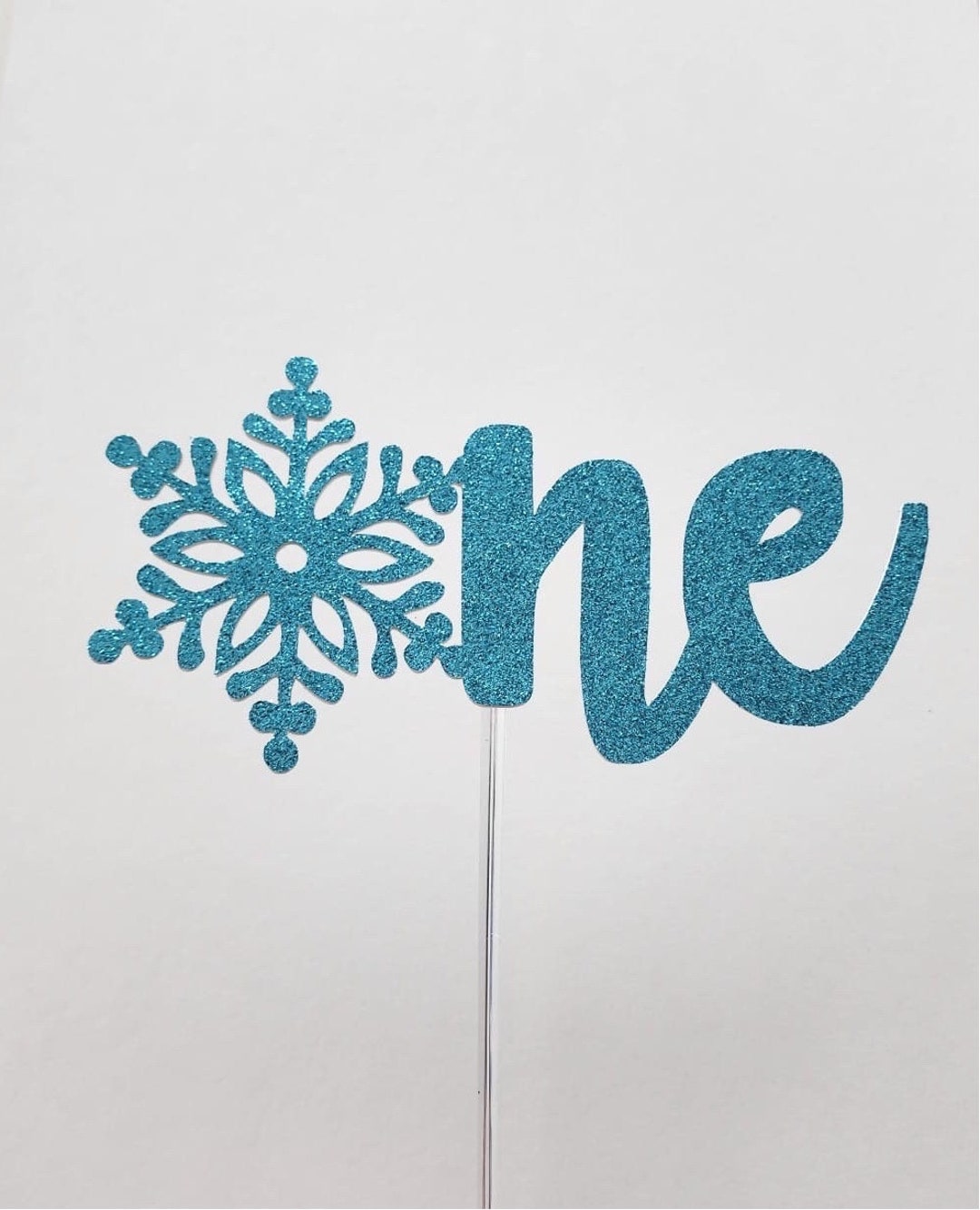 Snowflake First Birthday Cake Topper: Winter ONE Cake Decoration - Etsy